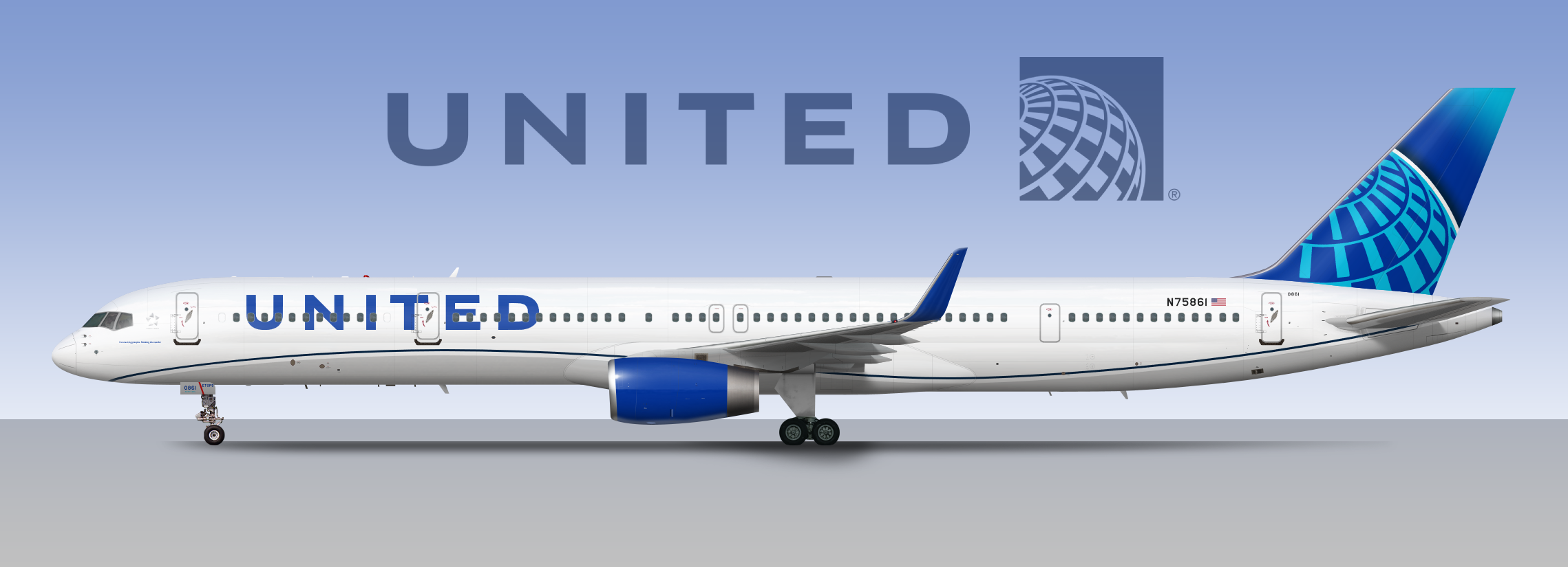United Airlines 757