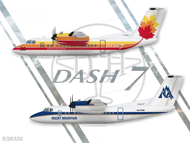 DHC Dash 7 poster. - Templates - Gallery - Airline Empires